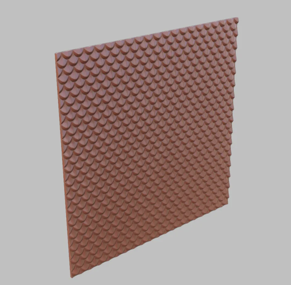 Test Models STL Download - Fish/Snake Scales Texture Rollby Edna Lab