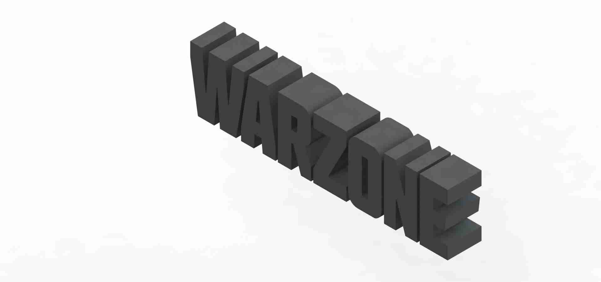 Warzone Logo | 3D models download | Creality Cloud