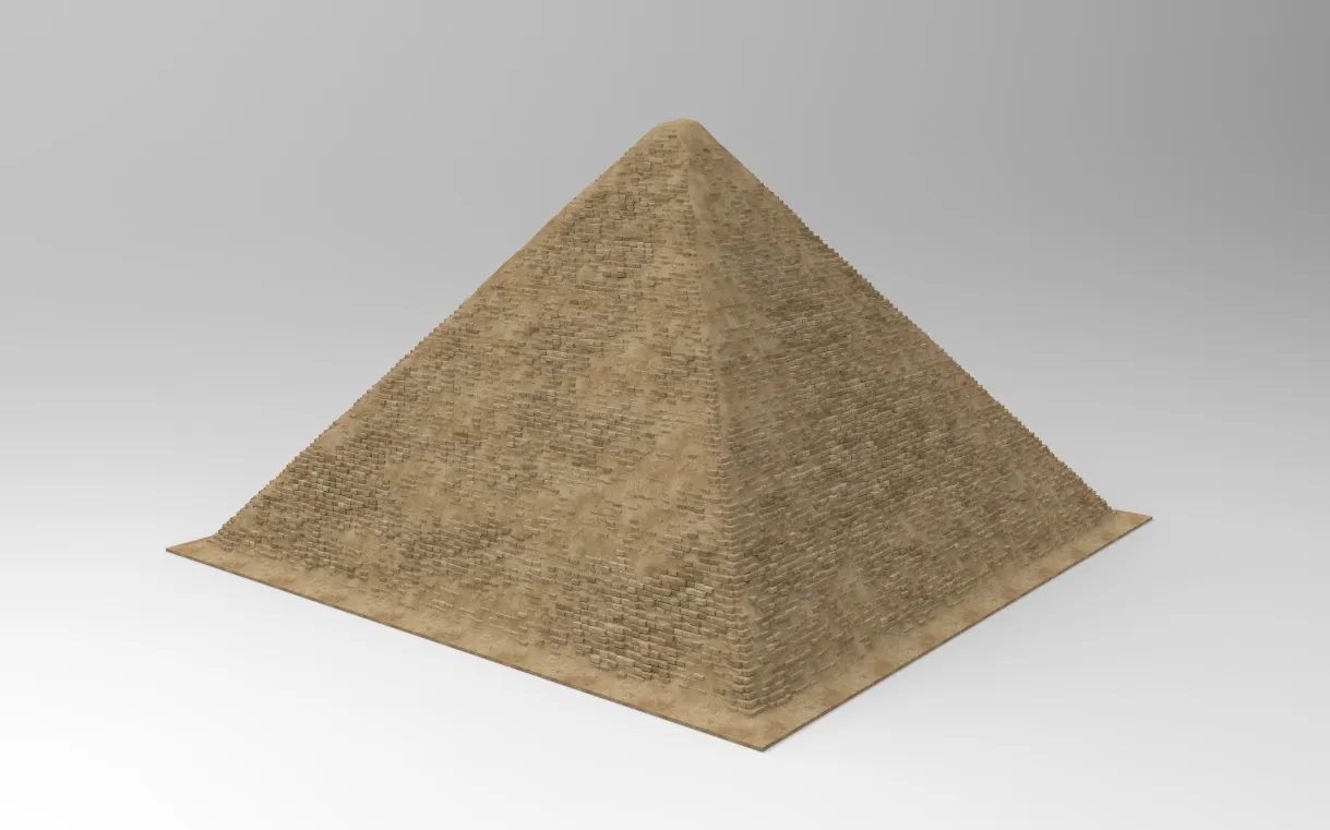 Props & Terrain STL Download - THE GREAT PYRAMID -KHEOPS (KHUFU) PYRAMIDby ARROW-STUDIO