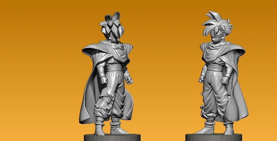 Characters & Creatures STL Download - Gohan-supersaiyan Dragon ball Z ...