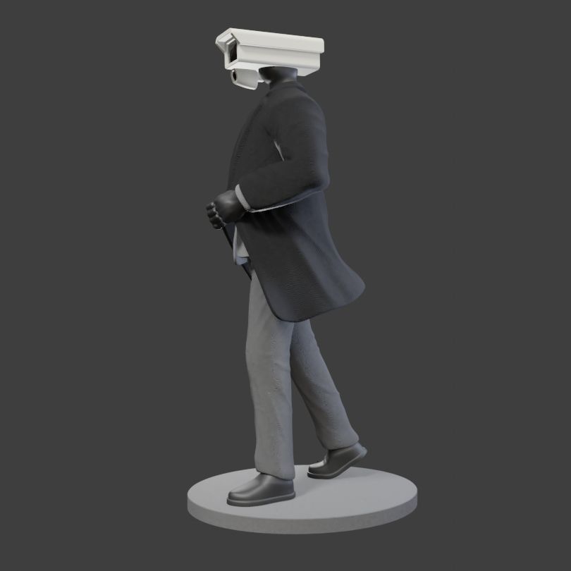 CCTV Man Skibidi Toilet Figurine Statue Fan Art | 3D models download ...
