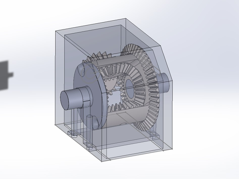 Differential with box | 3D models download | Creality Cloud