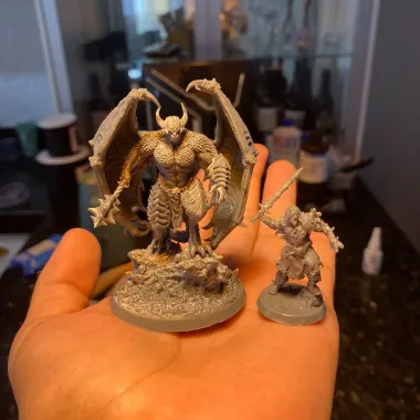 Pit Fiend Dnd I printed on the Elegoo Mars 5 Ultra. The model is ...