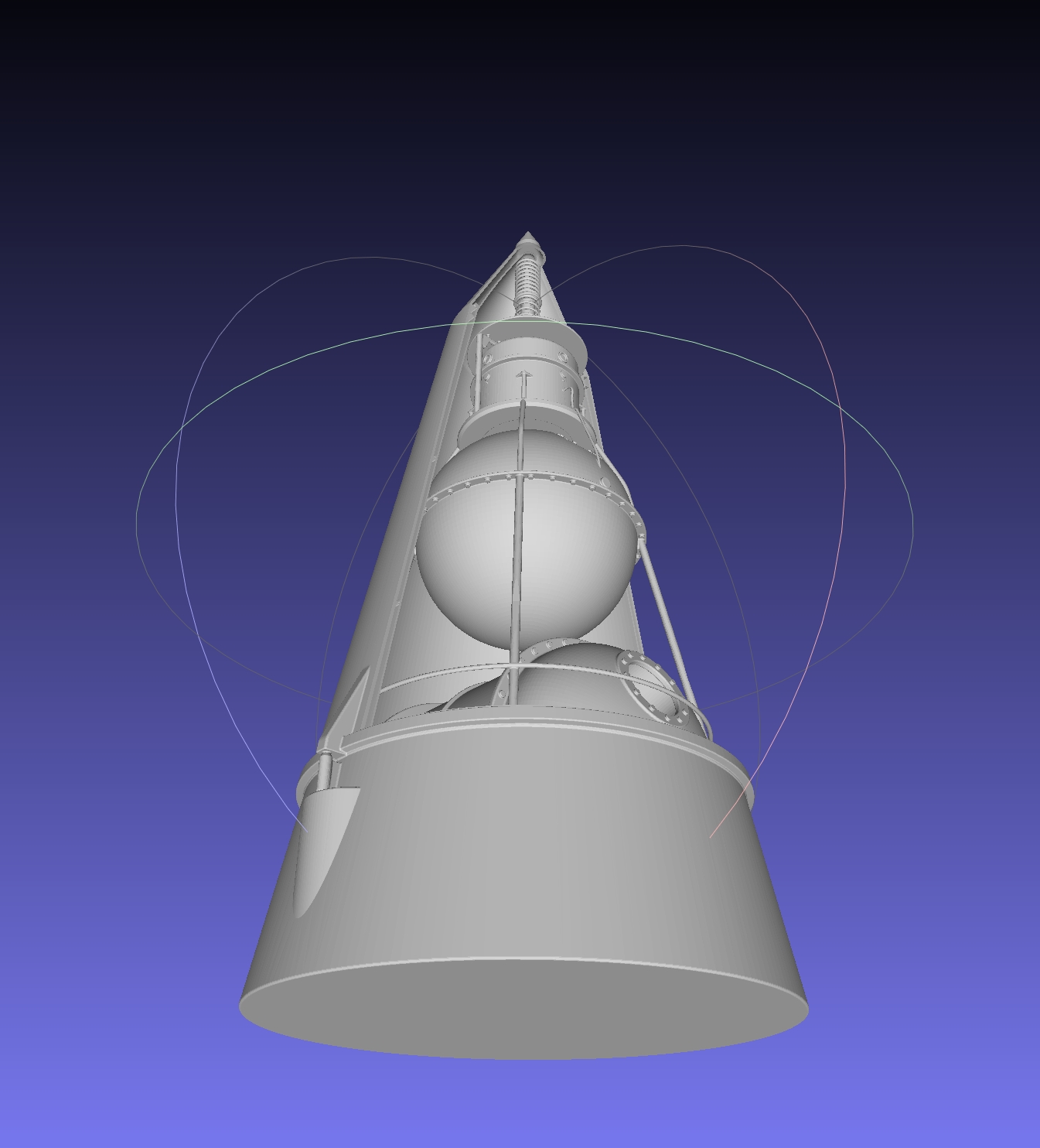 Sputnik 2 Laika Capsule Cutaway | 3D models download | Creality Cloud