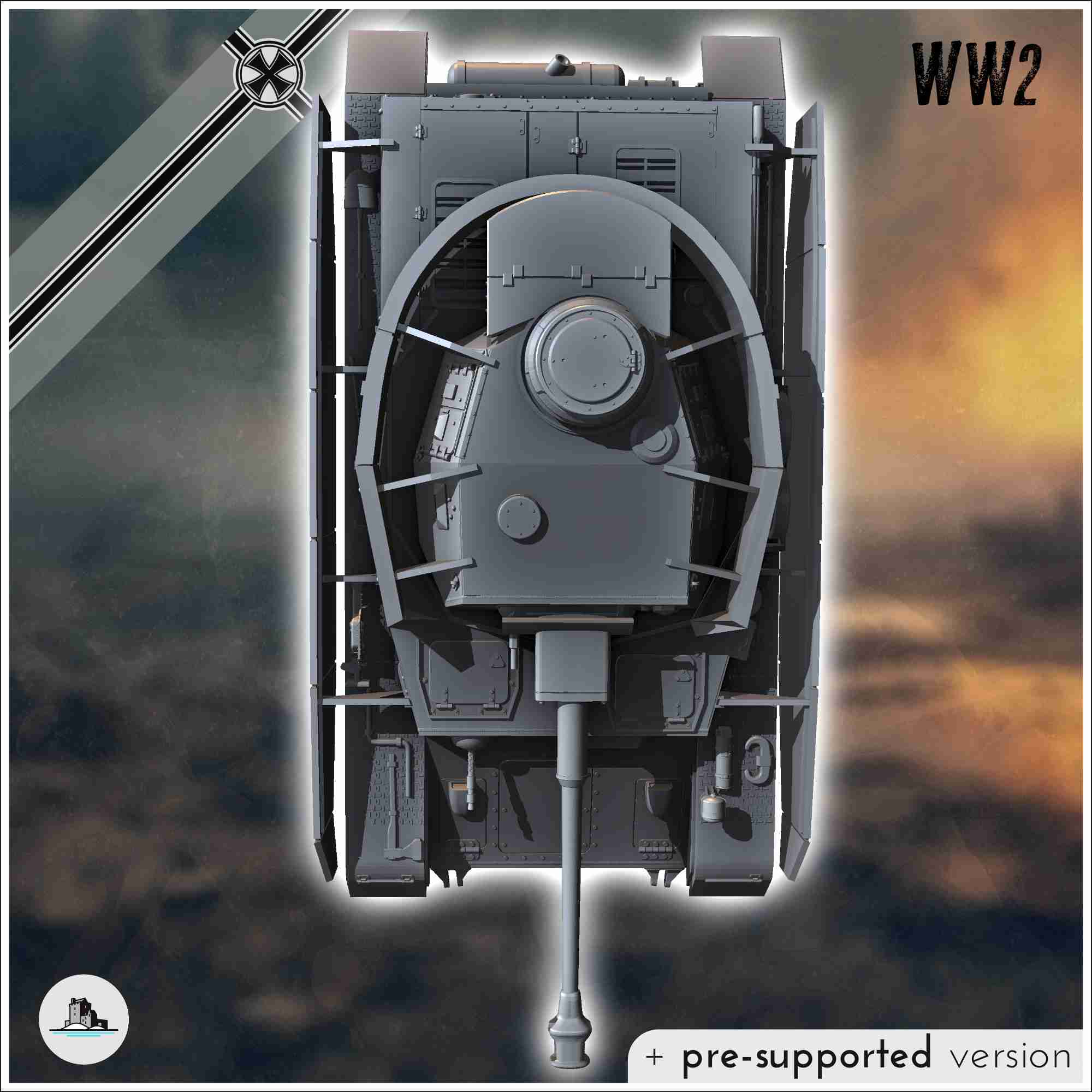 Panzer IV Ausf. H - German Eastern Western WW2 tank armor | 3D models ...