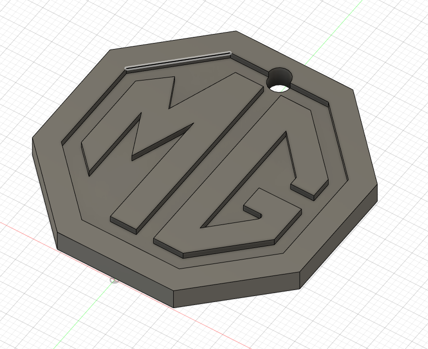 MG Keychain Logo | 3D models download | Creality Cloud