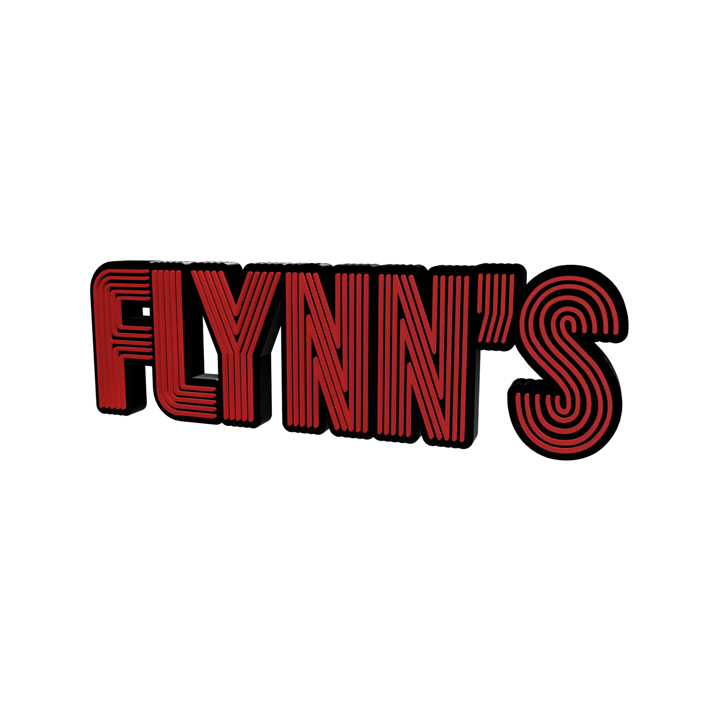 Digital Art STL Download - Flynn's (Arcade) - 3D Multicolor Sign/Logoby ...