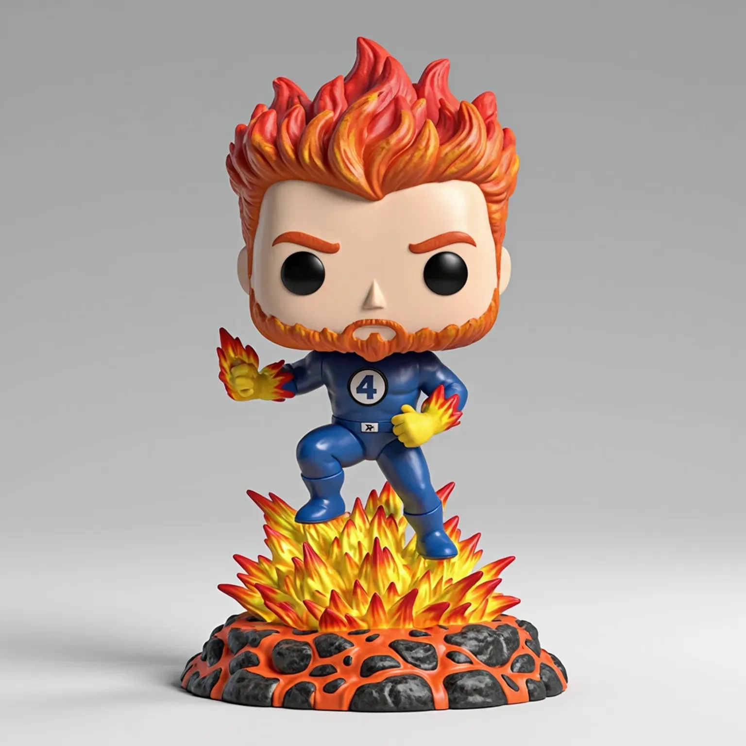 Archivos de impresora 3D | Archivo 3MF | Human Torch Funko Pop 2 in 1 ...