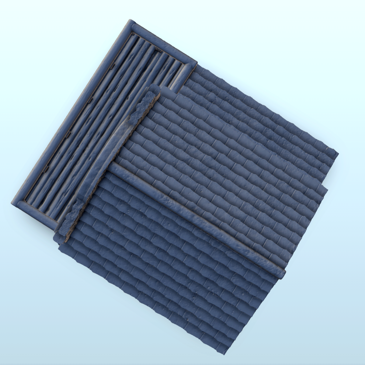 Bank building with canopy and balcony (8) - miniatures figur | 3D ...