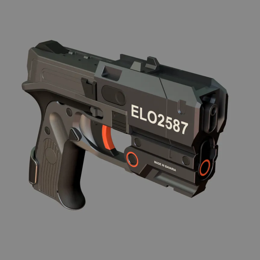 Miniatures STL Descarga - Futuristic Laser Pistol – Inspired by ...