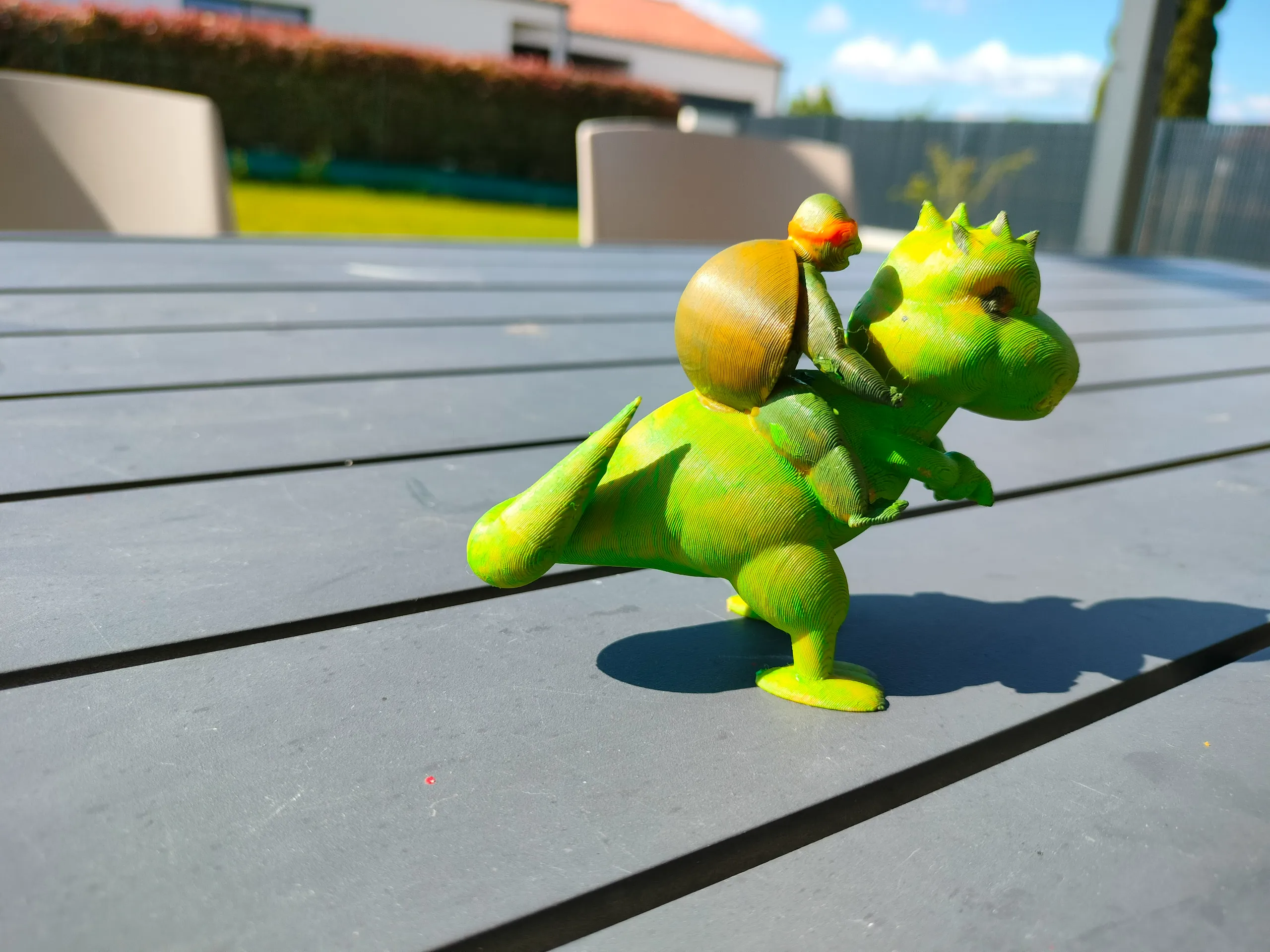 3D Printer Files | 3MF File | TMNT - T-REX with Ninja Turtle / Tortue ...