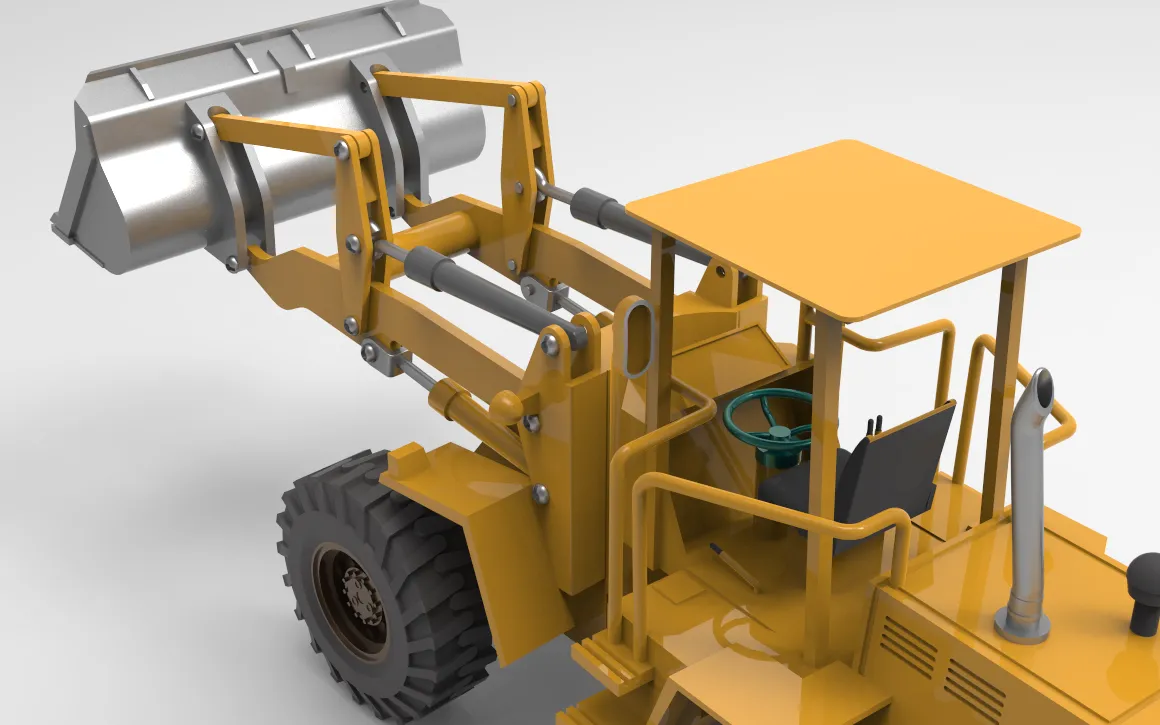 Vehicles & Machinery STL Download - CAT Backhoe Loader 924by ARROW-STUDIO