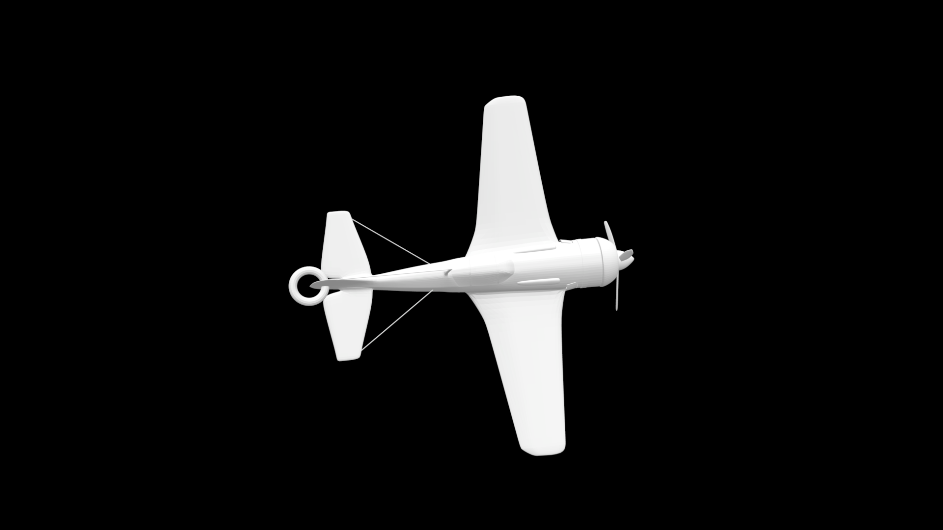 Drones & Aircraft STL Download - Airplane keychainby CARTA3D