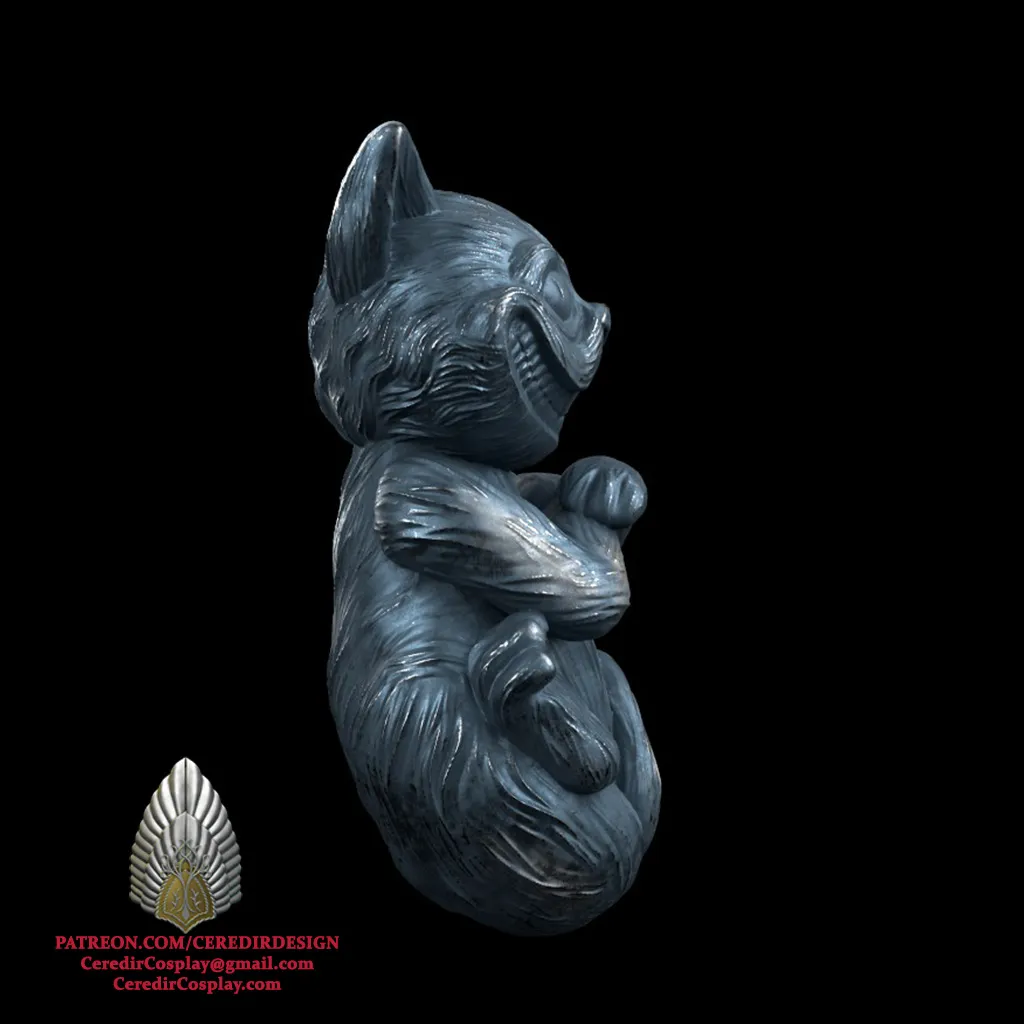 Characters & Creatures STL Download - Cheshire Cat Garden Statue 3D ...