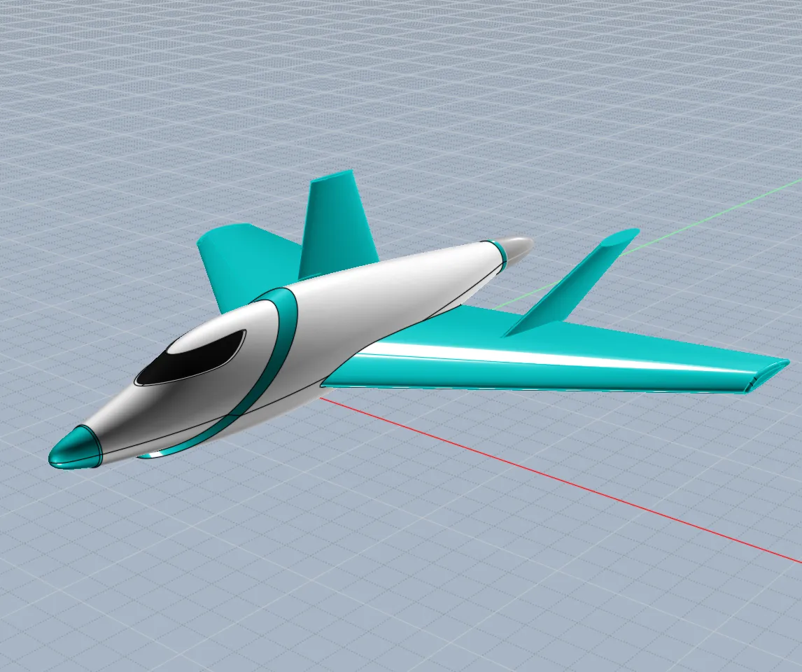 3D Printer Files | 3MF File | Delta wing aircraft | Creality Cloud