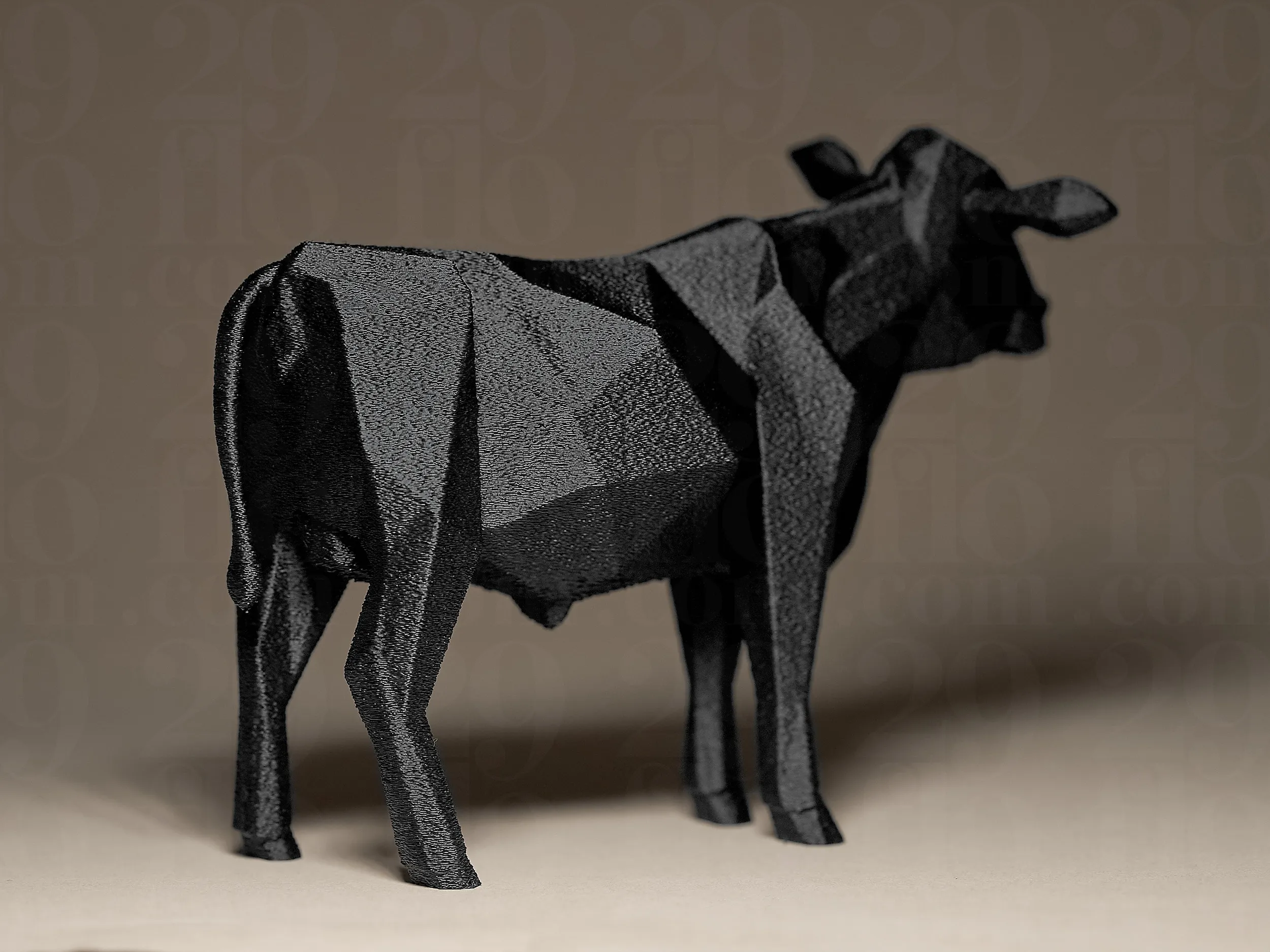 gratuita Home Decorations & Ornaments STL Descarga - Geometric COW ...