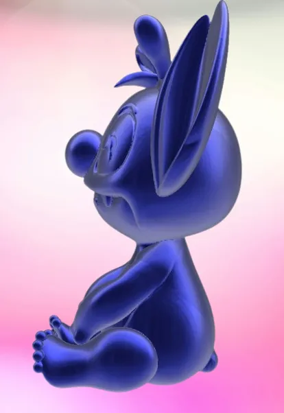 Characters & Creatures STL Download - Stich easter bunnyby Prinlab3d