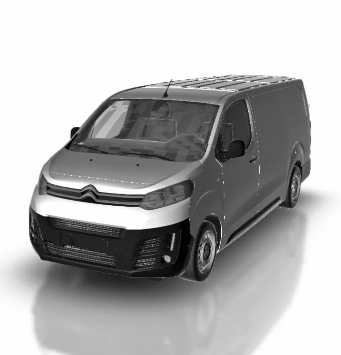 Vehicles & Machinery STL Descarga - Citroen Jumpy 2020 - 3DCARSALON