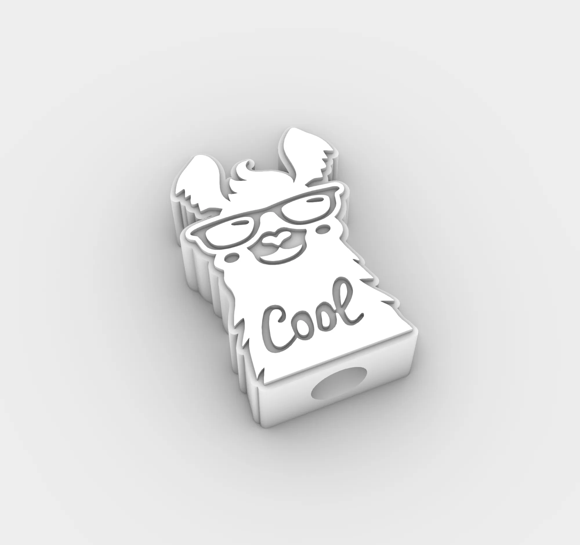OtherSTL 다운로드 -Straw Topper llama with glasses - Teo3D_Rk