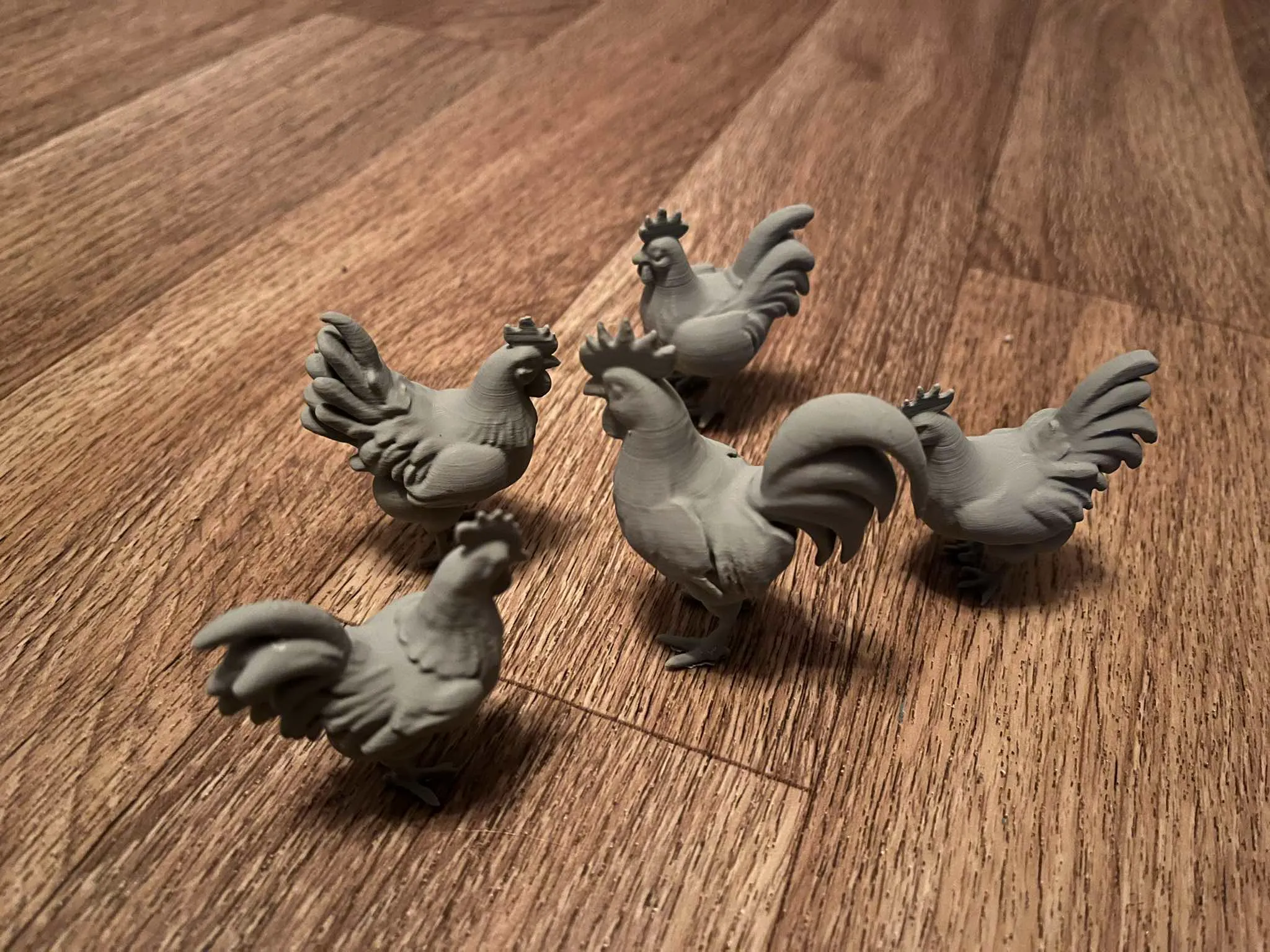 3D Printer Files | 3MF File | Hens and a rooster | Creality Cloud