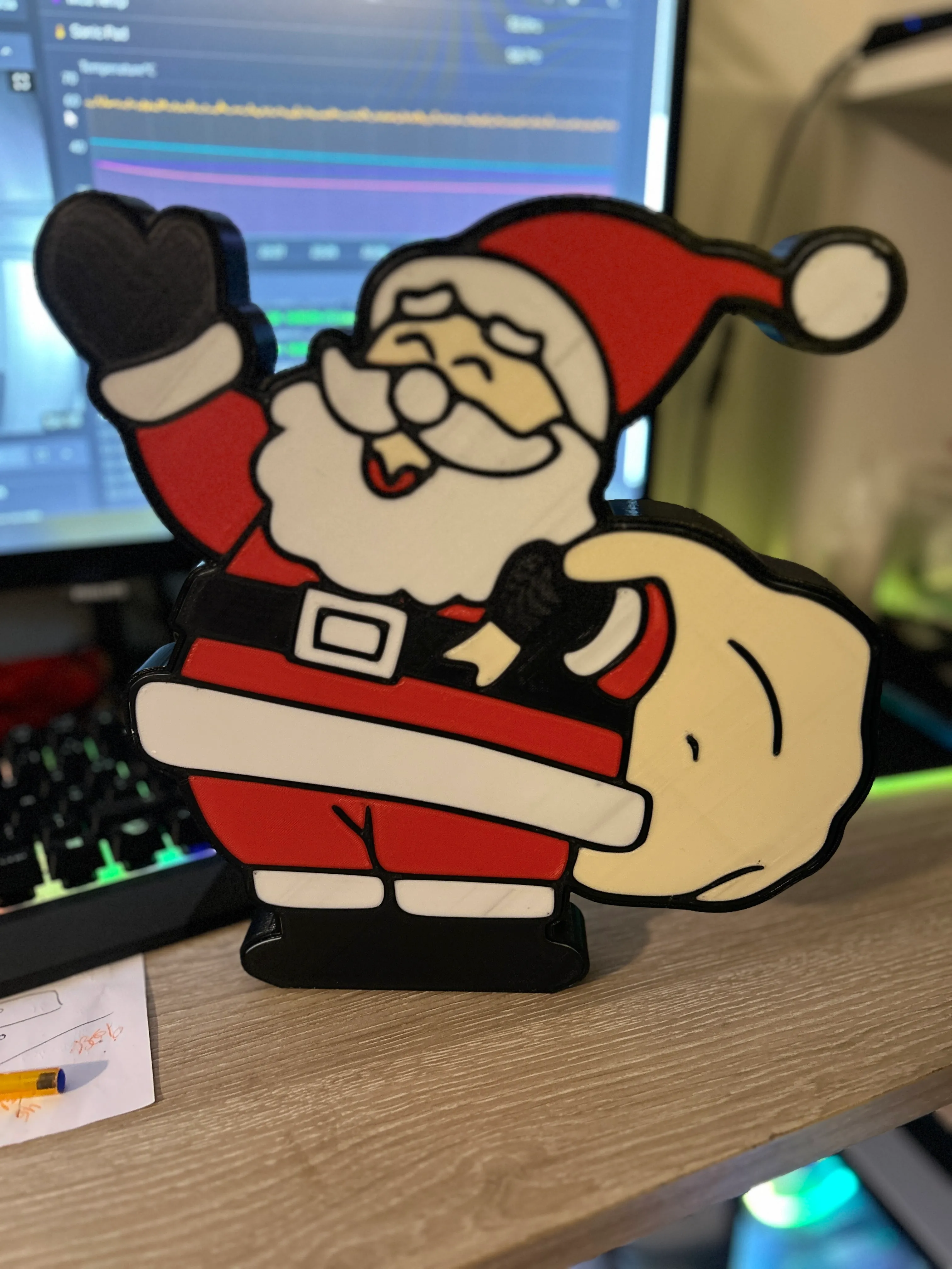 3D Printer Files | 3MF File | LIGHTBOX SANTA CLAUS | Creality Cloud