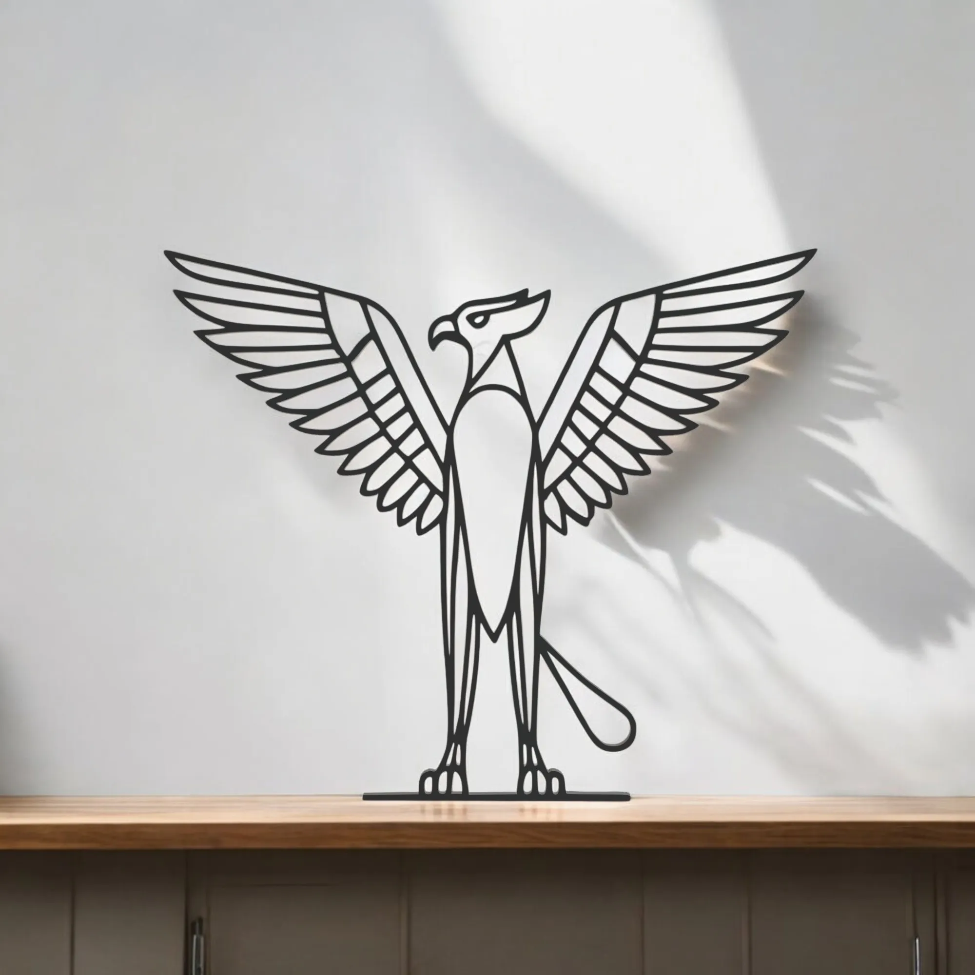 Digital Art STL Download - Griffin Line Art - Desktop Line Artby OALPO