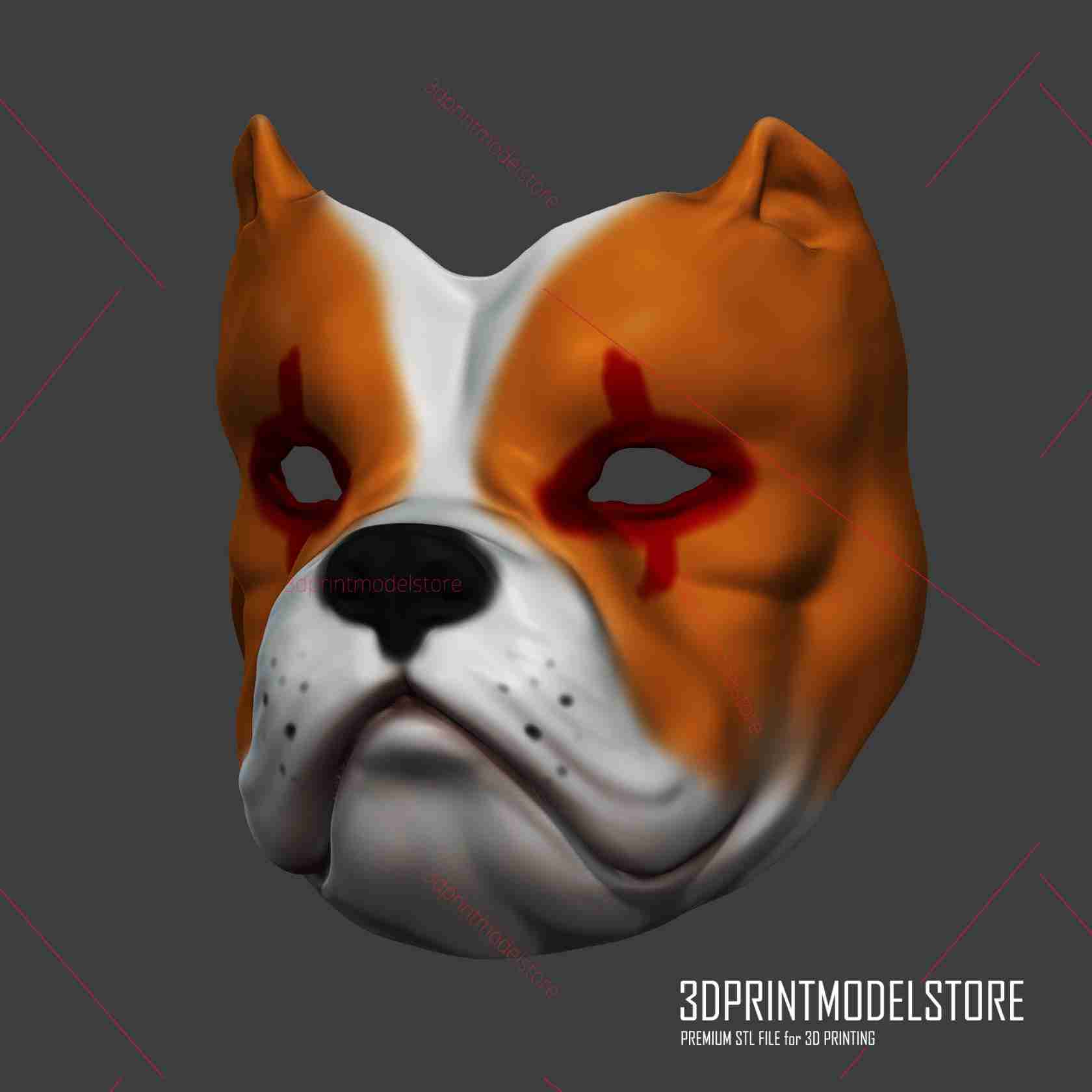 Bulldog Mask - Halloween Cosplay | 3D models download | Creality Cloud