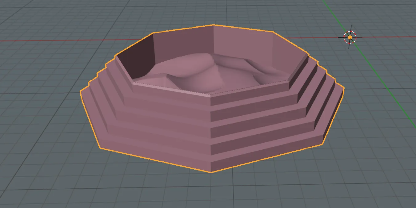 Free Props & Terrain STL Download - Octagon Steps Duneby TeamV3D