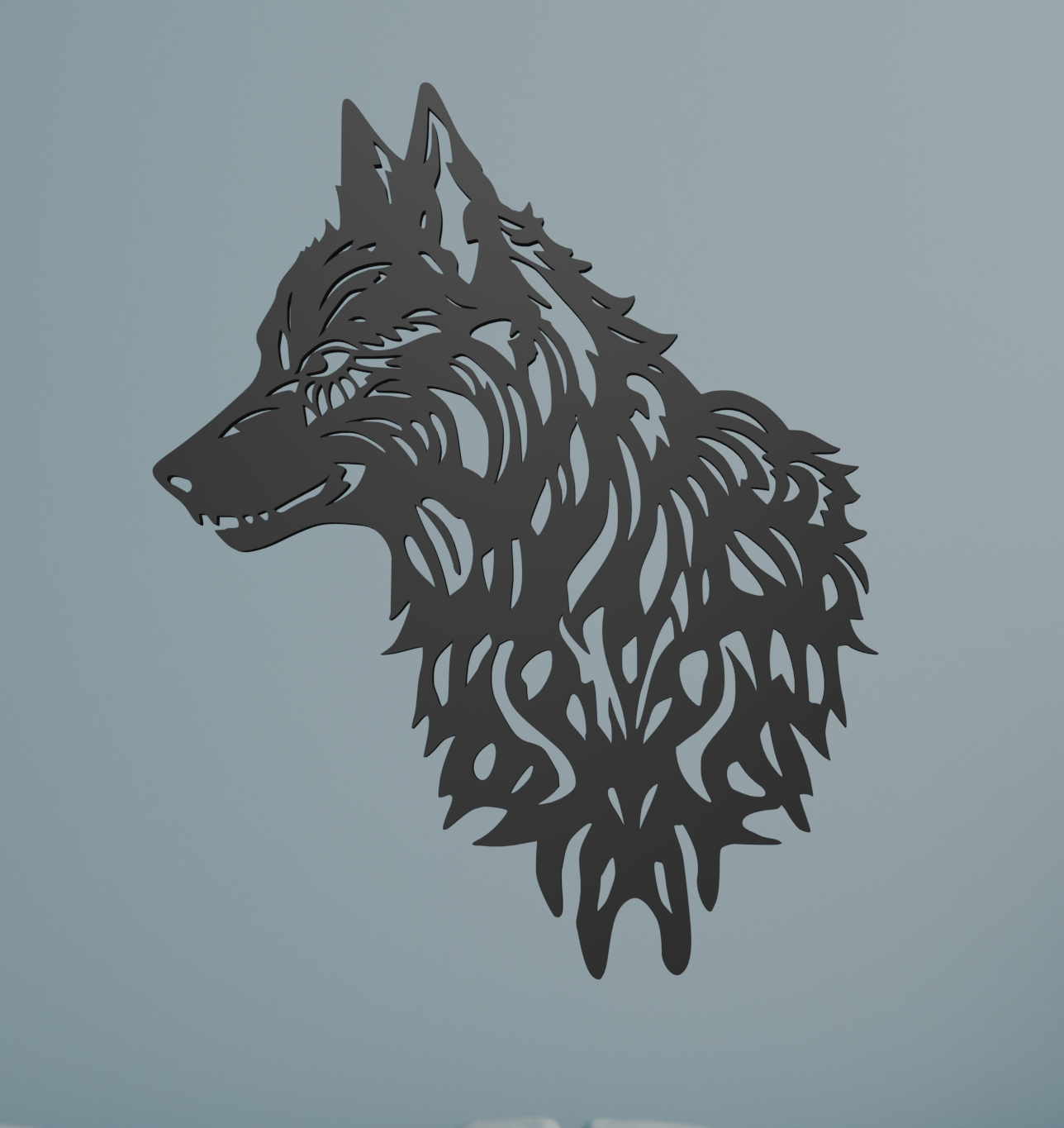 Wolf Wall Art | 3D models download | Creality Cloud