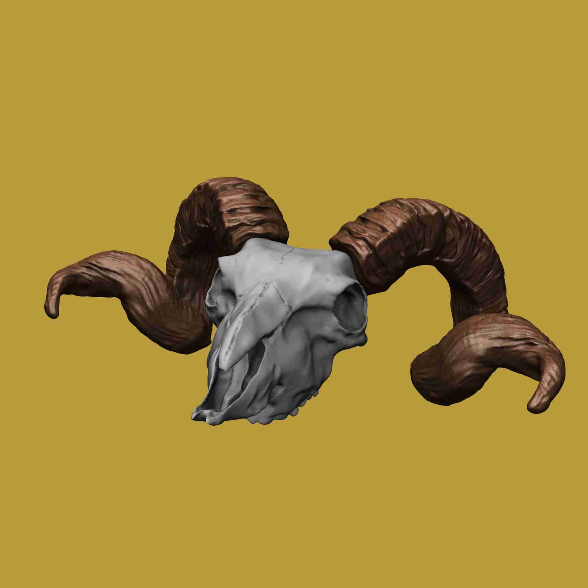 Evil Ram Skull