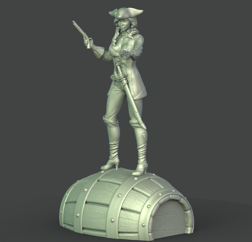 Female pirate | 3D models download | Creality Cloud