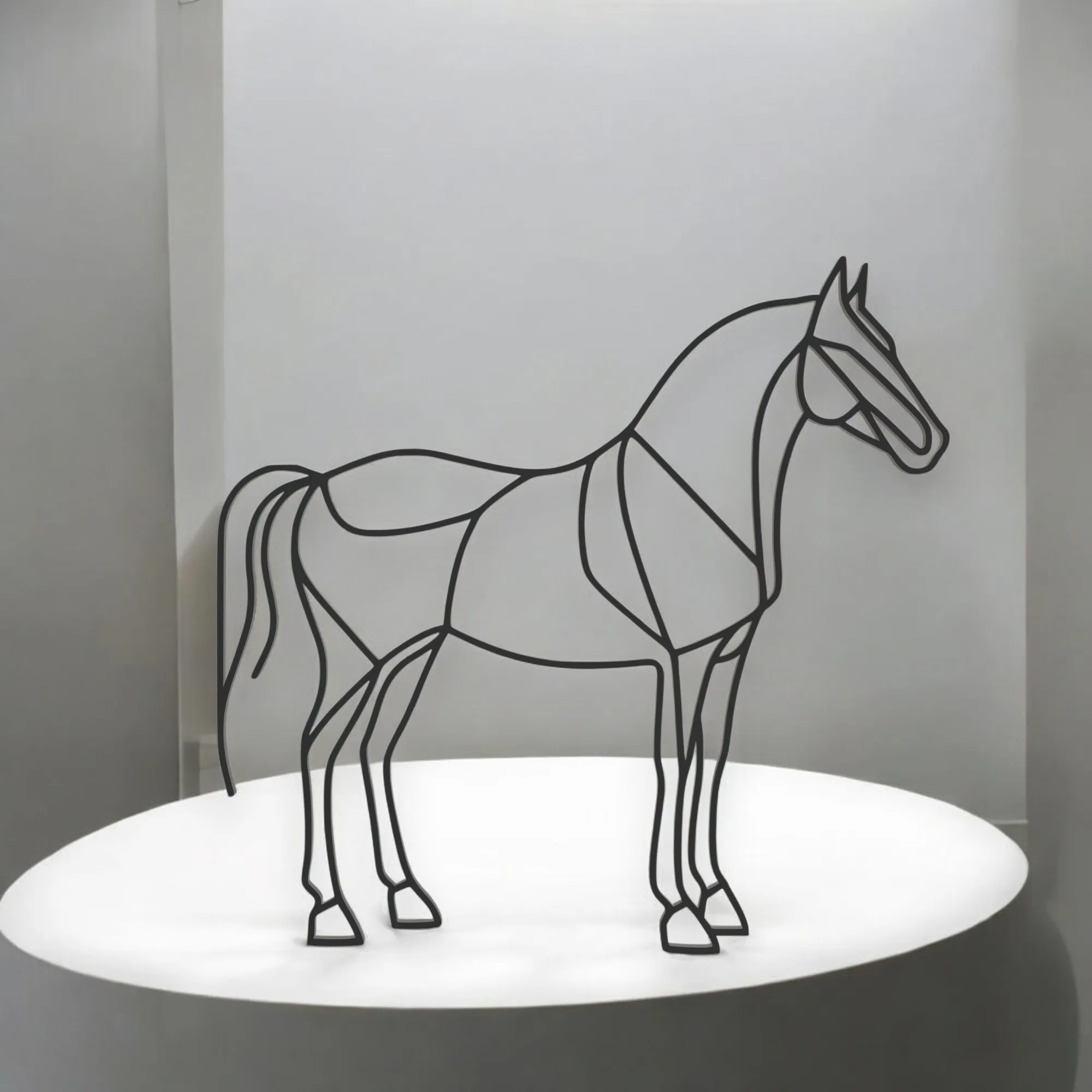 Sculptures & Artworks STL Download - Horse Line Artby OALPO
