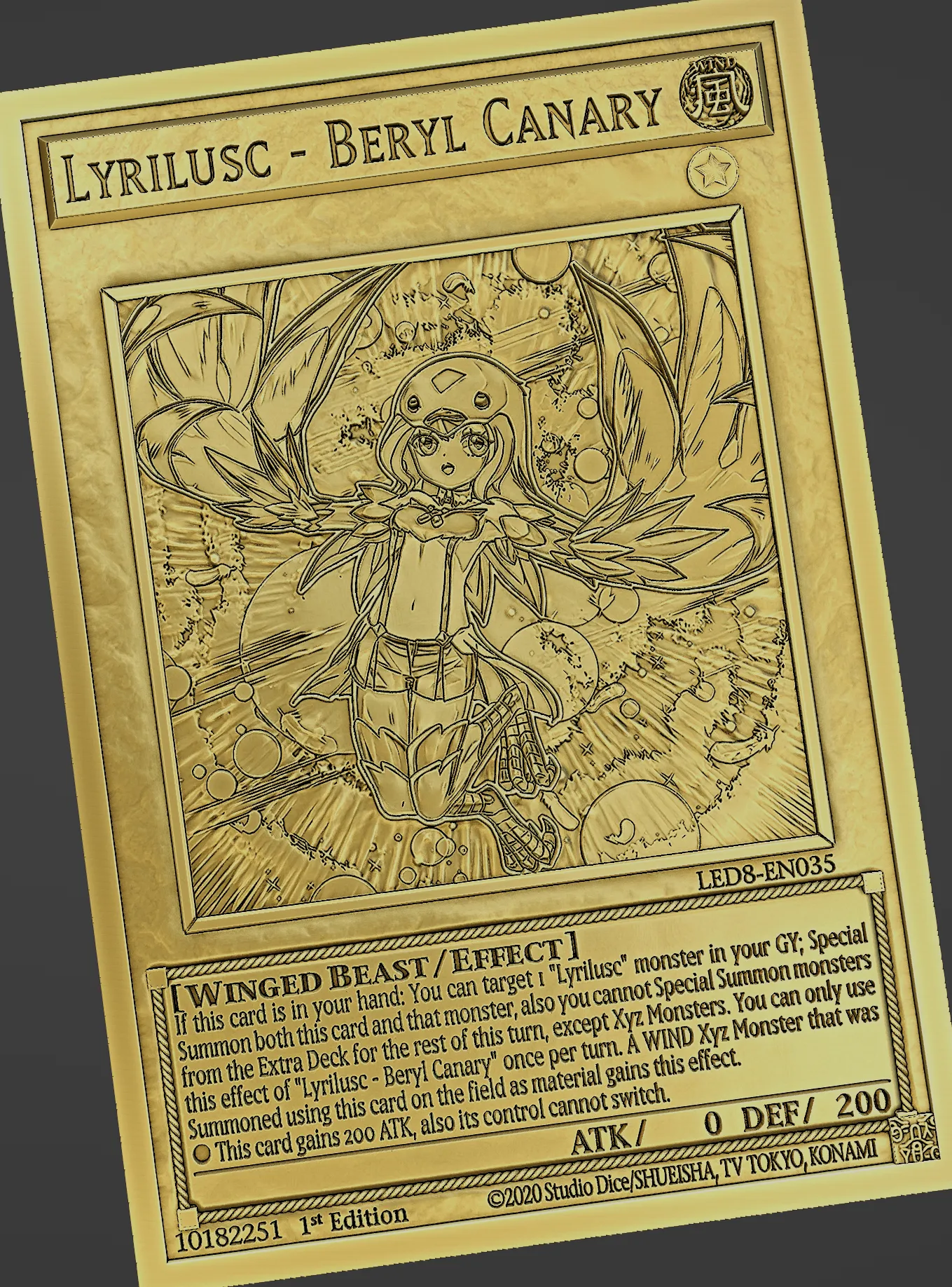 Free Other STL Download - Lyrilusc - Beryl Canary - yu-gi-oh!by ...