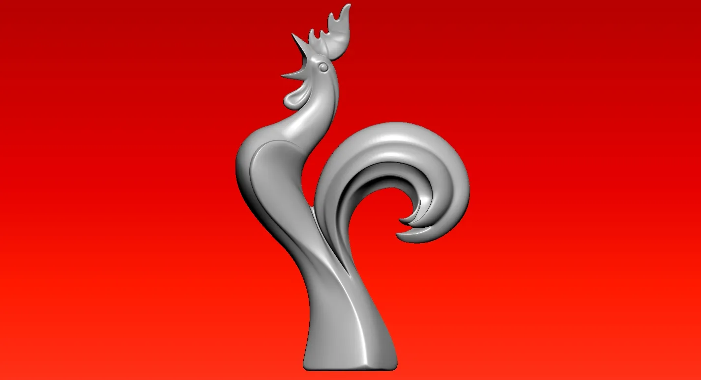 Sculptures & Artworks STL Download - Chicken statue - Decor - 3D ...
