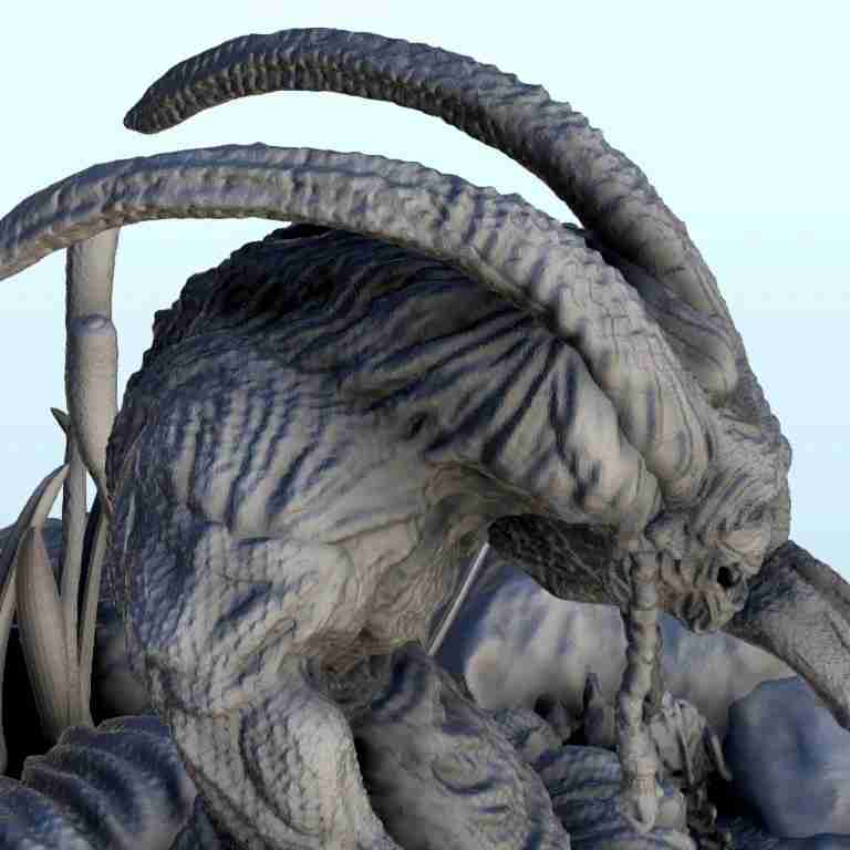 Demonic swamp monster - figure dark miniatures warhammer | 3D models ...