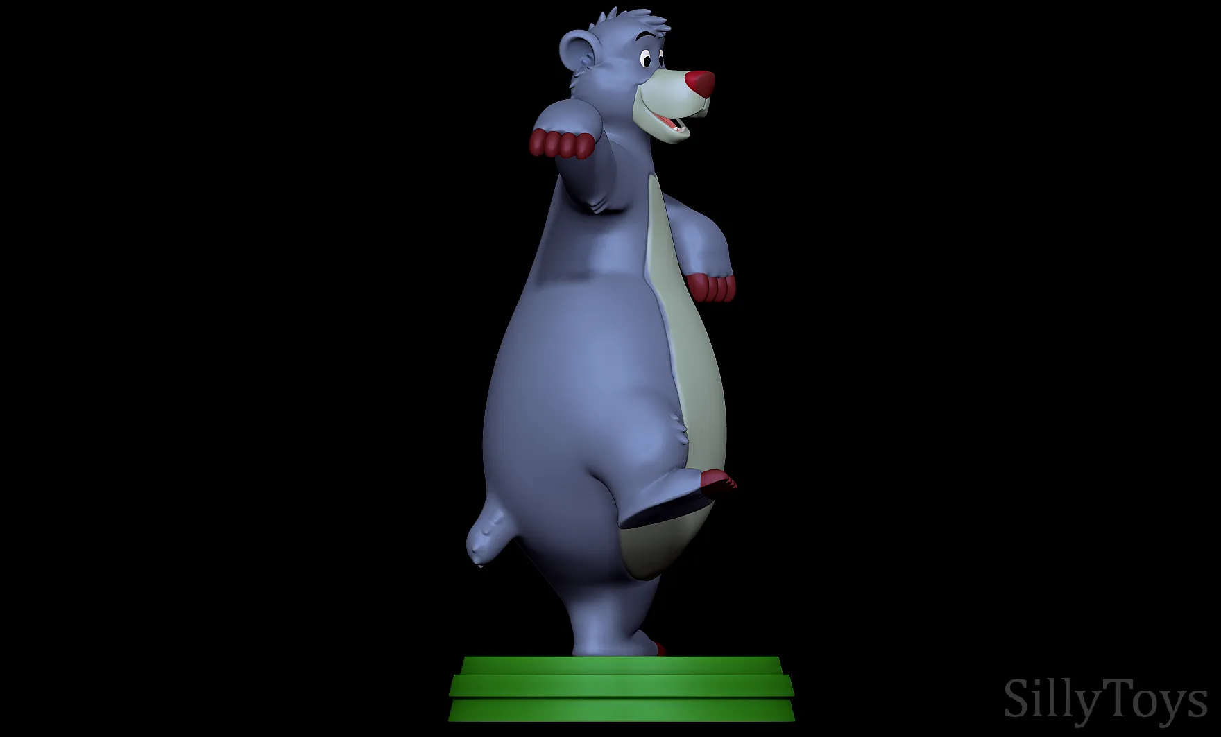 Characters & Creatures STL Download - Baloo - The Jungle Bookby SillyToys