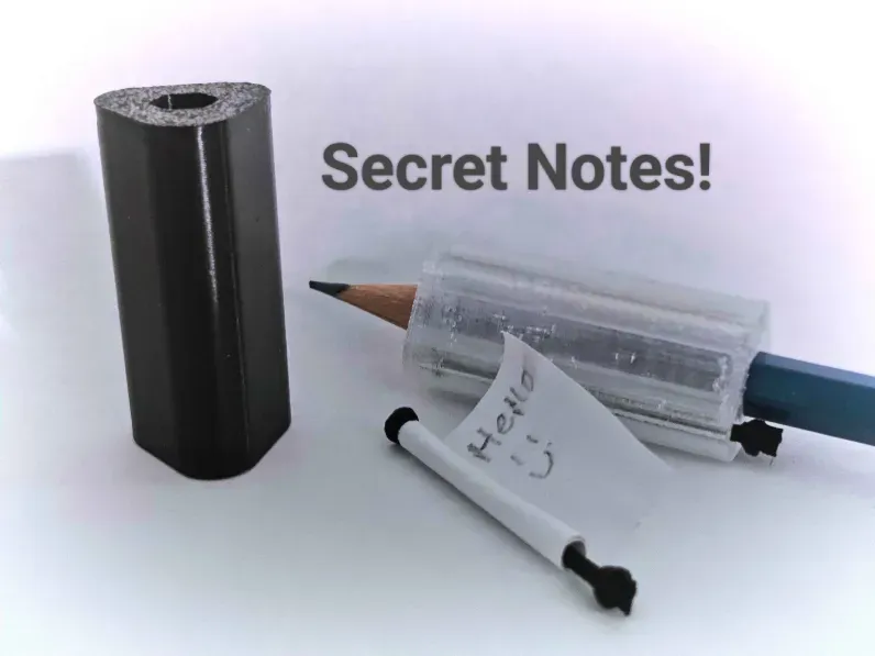 Stationery & Learning Tools STL Download - Pencil Grip with Concealed ...