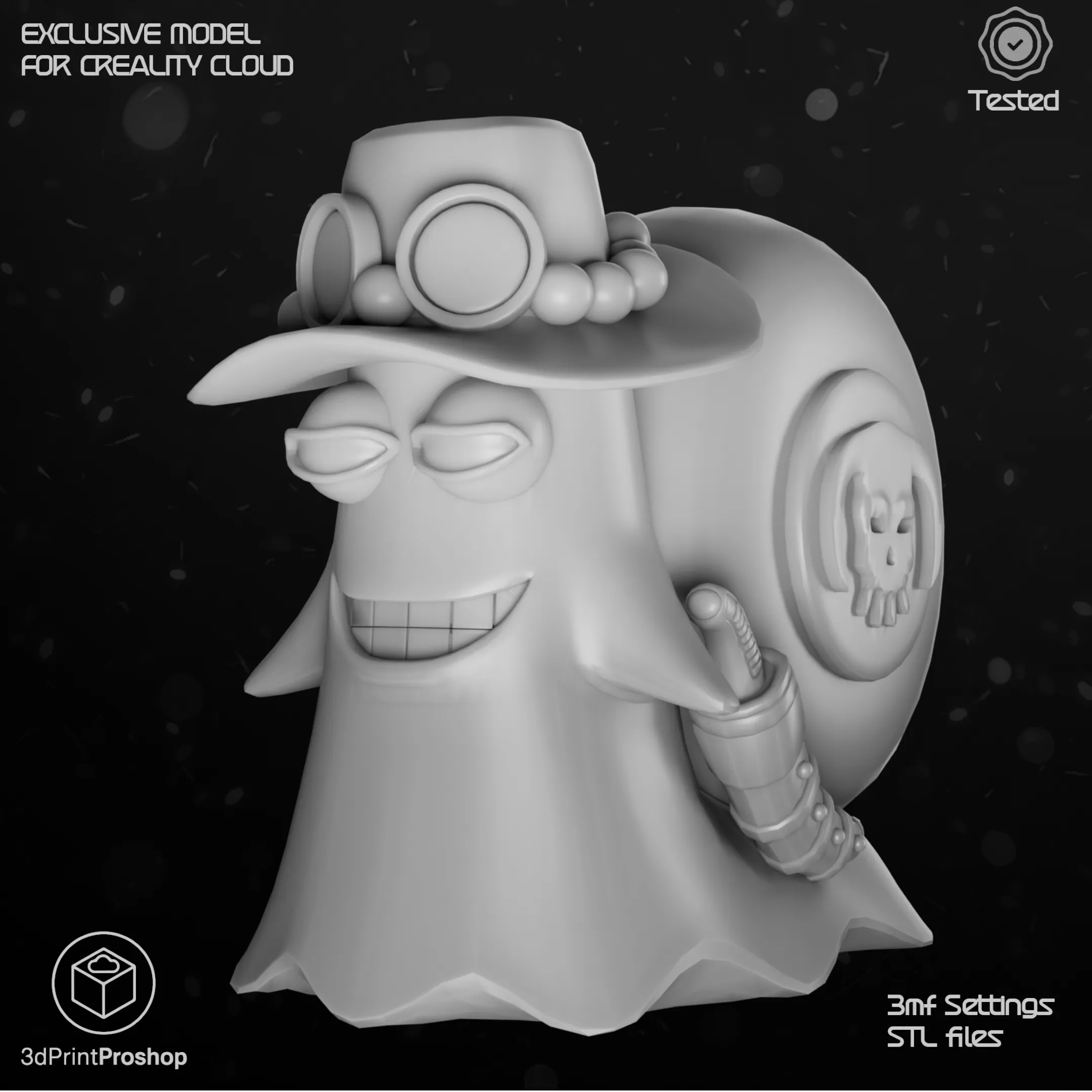 Archivos de impresora 3D | Archivo 3MF | Den Den Mushi Fan Art - 3D ...