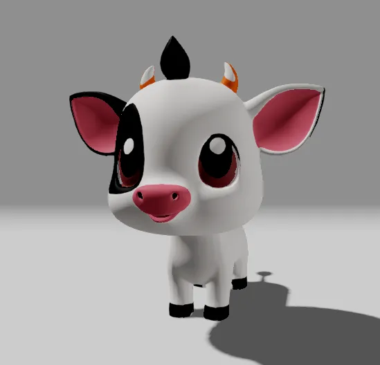 Characters & Creatures STL Download - Vaca Animeby Elisaspirit
