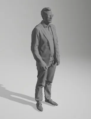 Characters & Creatures STL Download - man standing 03by xhobby1