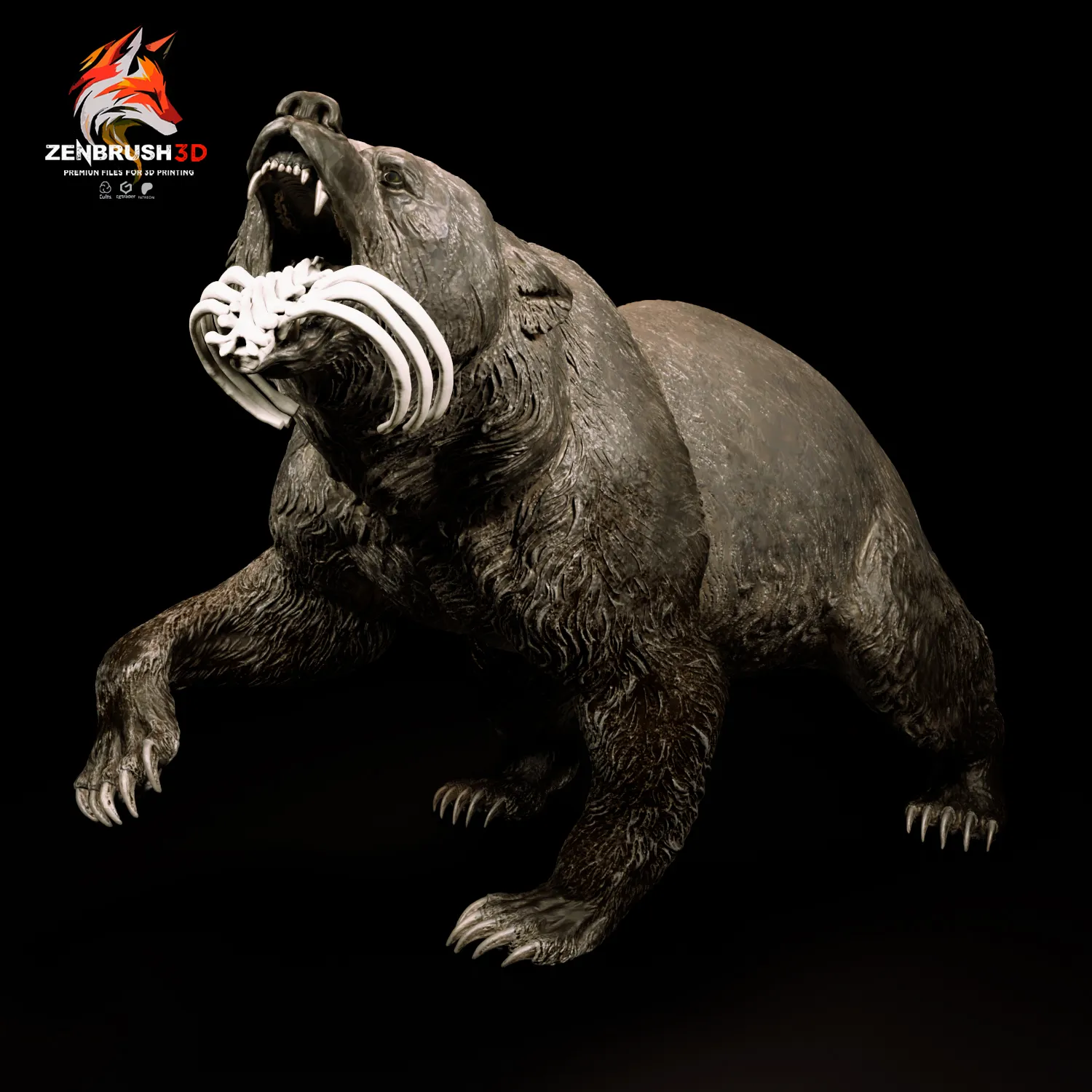 Characters & Creatures STL Download - SECOND BEAST – BEAR - EMPIRE ...