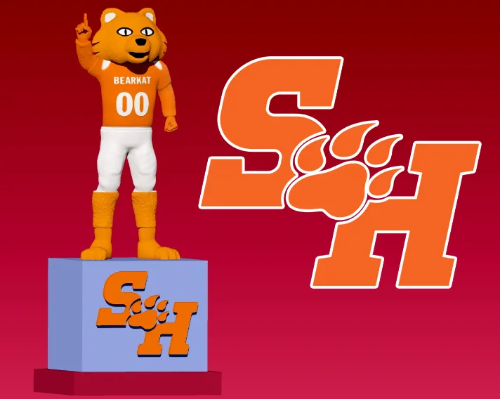 Characters & Creatures STL Download - NCAA - Sam Houston Bearkats ...