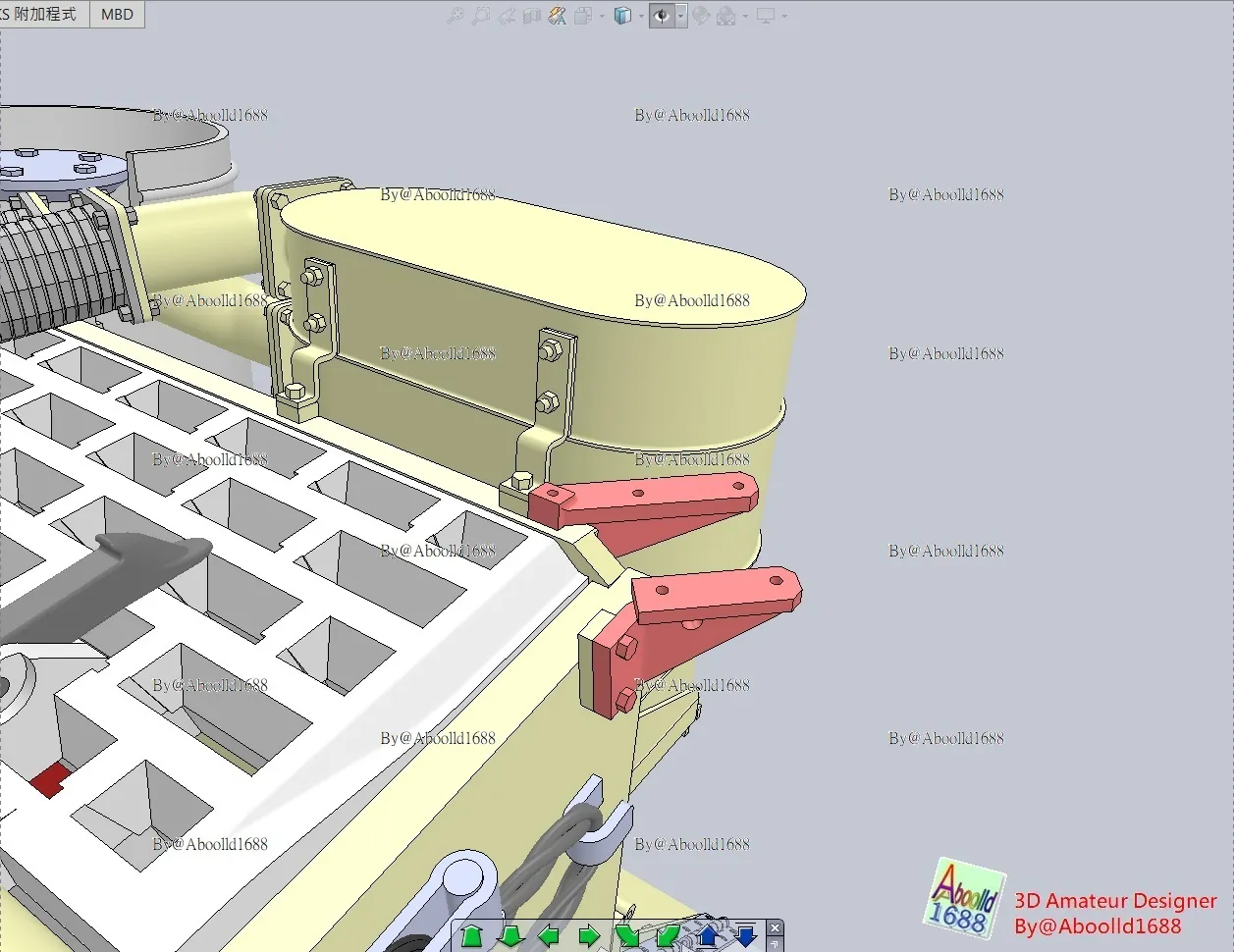 Vehicles & Machinery STL Download - Tiger Tank Brackets at the rear ...