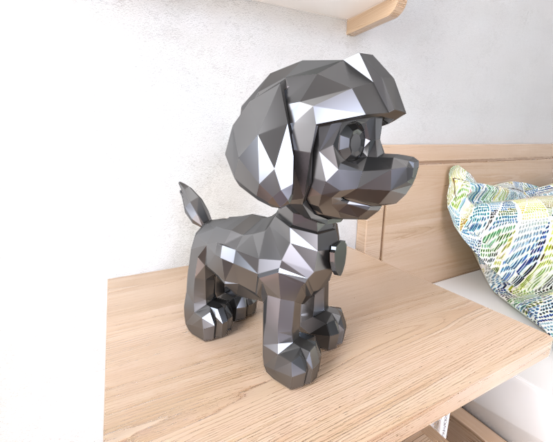 Zuma Paw Patrol Lowpoly Low poly | 3D models download | Creality Cloud