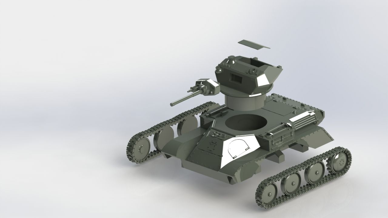 Light tank MK-VIII (A25) - Harry Hopkins (UK, WW2) | 3D models download ...
