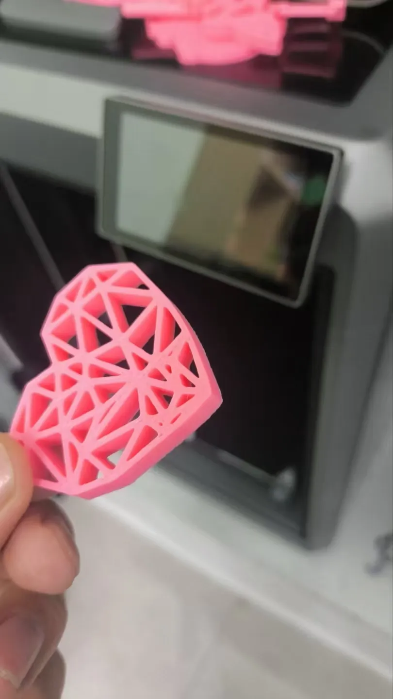 3D Printer Files | 3MF File | Heart Keychain | Creality Cloud