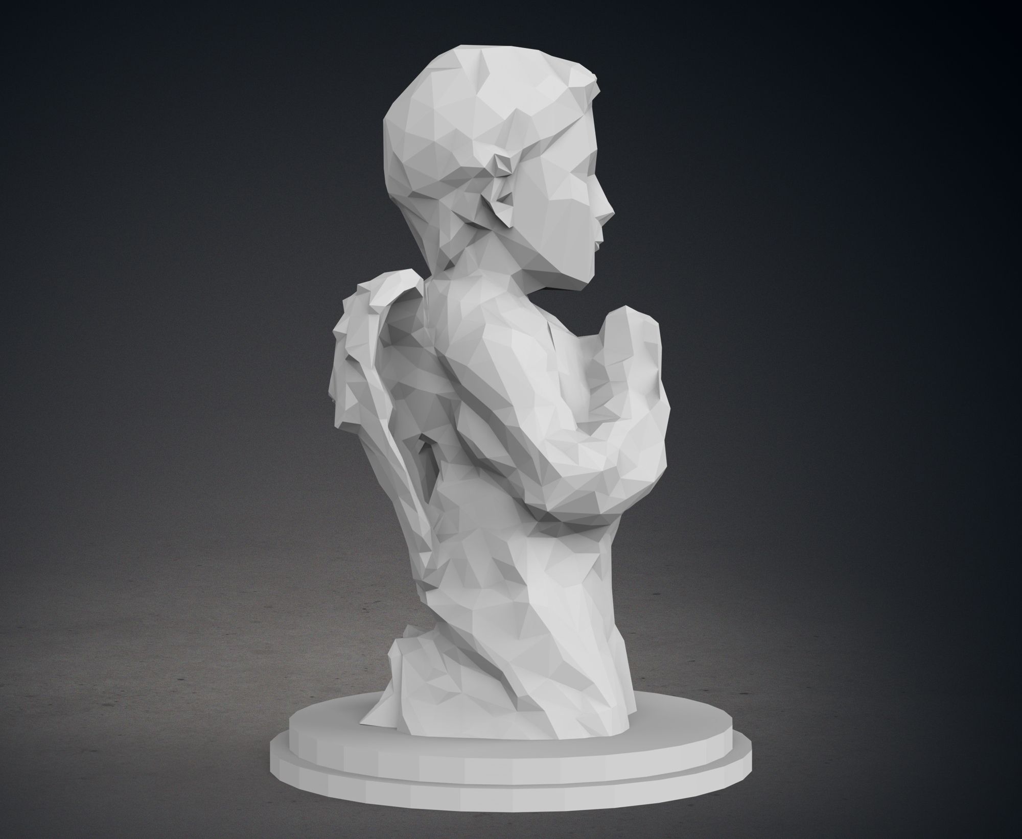 Low Poly Praying Angel | 3D models download | Creality Cloud