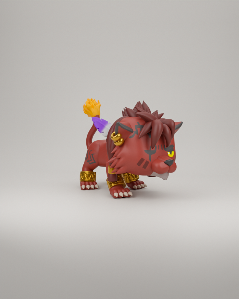 FFVII CHIBI : RED XIII | 3D models download | Creality Cloud