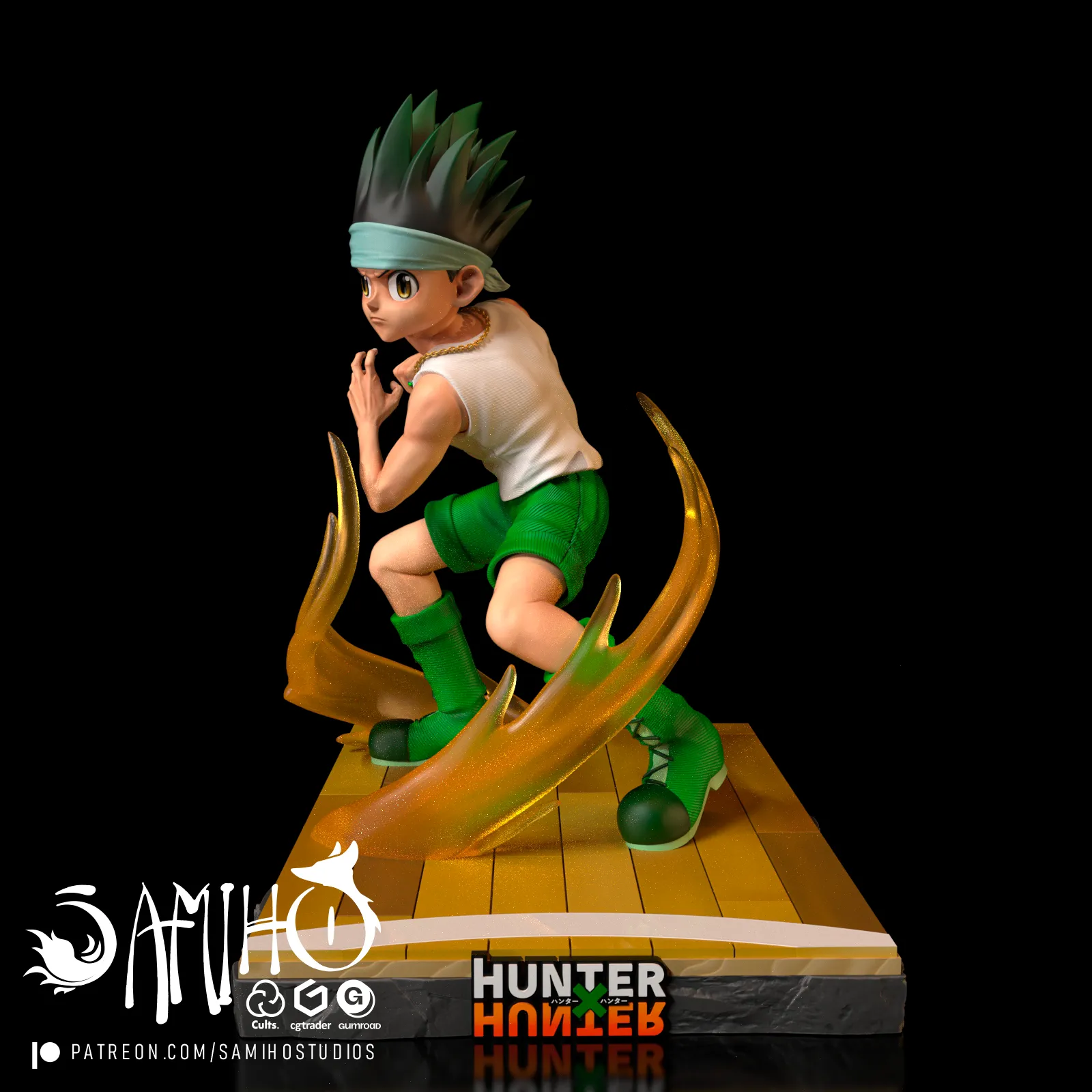 Characters & Creatures STL Download - Samiho Studios - Gon Freecss ...