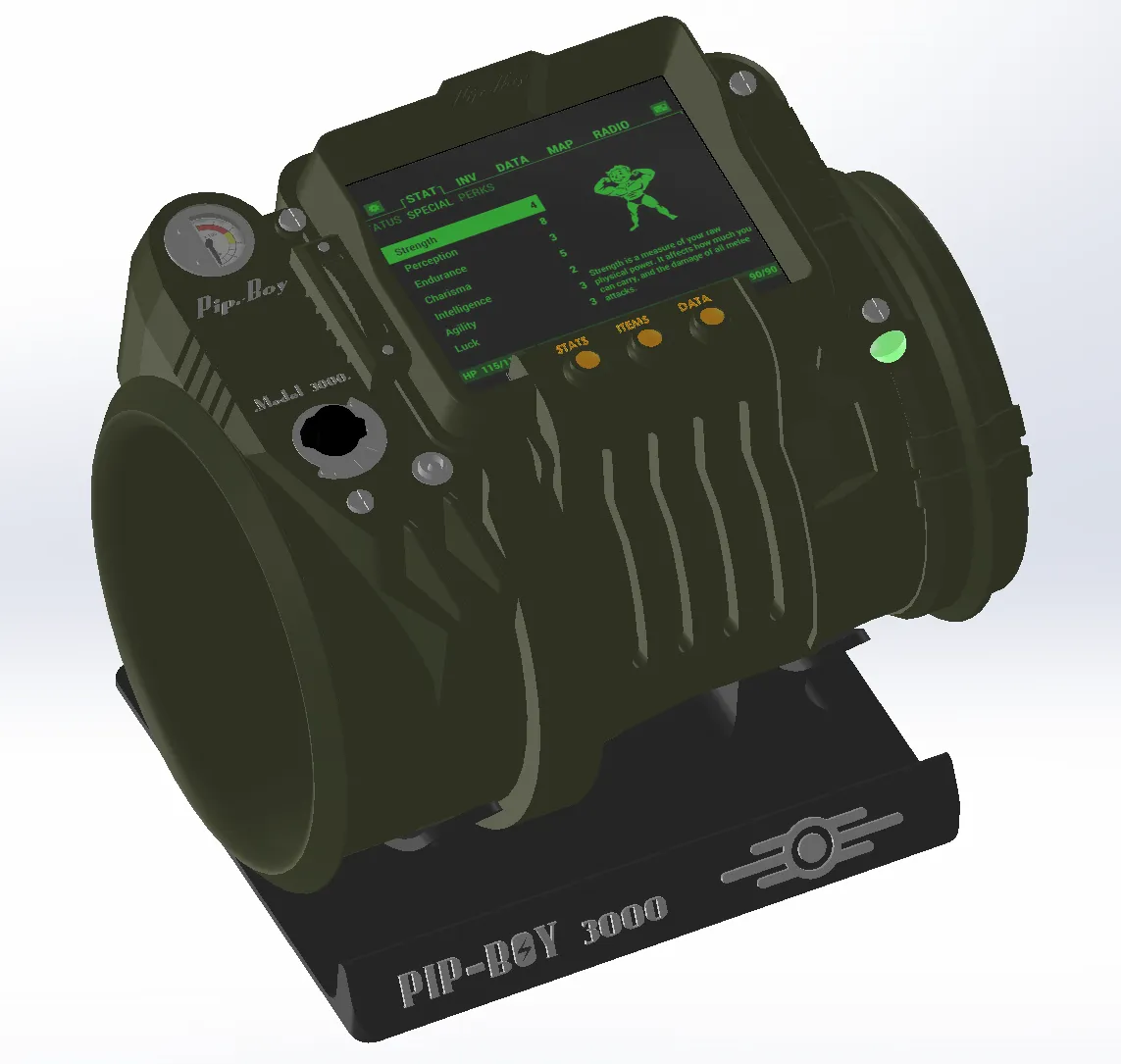 Wearable Fallout Pipboy | 3D models download | Creality Cloud